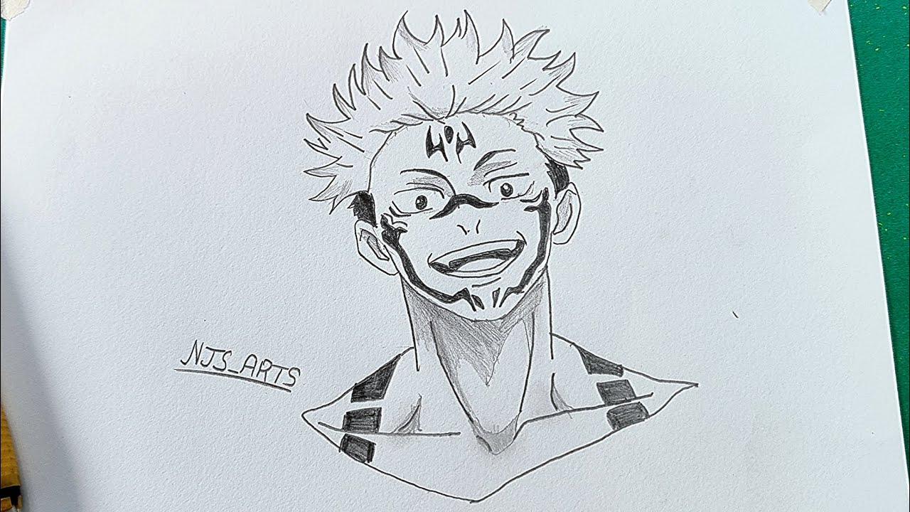 "Mastering Sukuna's Power | How to draw Sukuna Drawing Step by Step ...