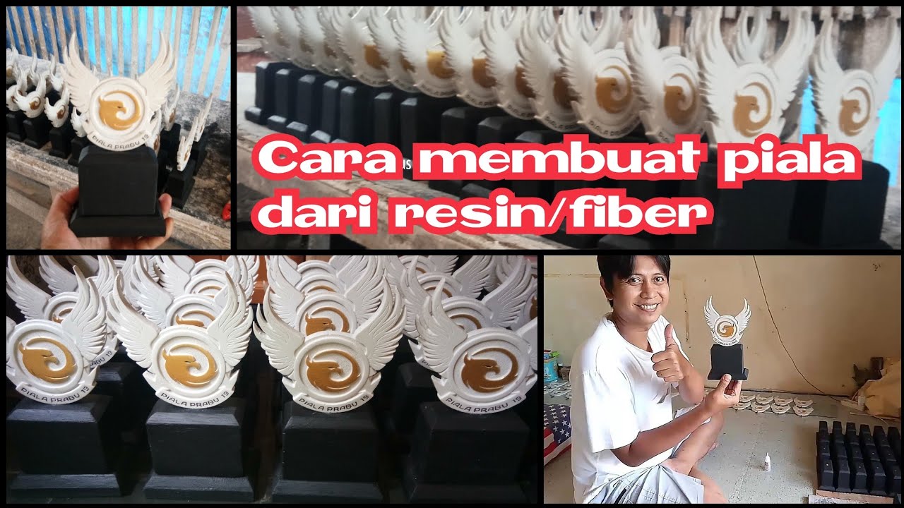 Cara membuat piala dari fiber,gampang banget// 21 - YouTube