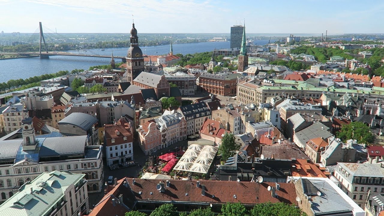 View of Riga from St Peter's Church Tower - YouTube