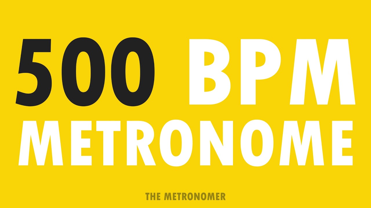 500 BPM Metronome | 15 Minute Metronome Practice - YouTube