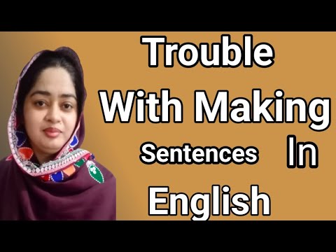 "I am not able to make sentences inEnglish - Words don't come to mind ...