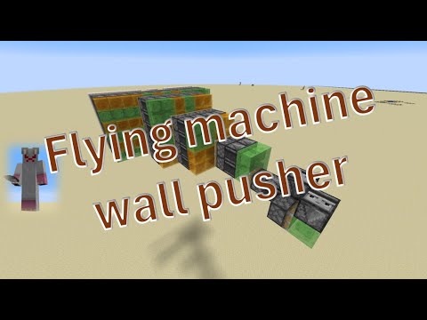 Minecraft Moving Wall Flying Machine Tutorial! - YouTube