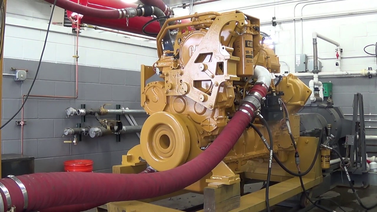 Dyno Test of CAT C18 D9T Engine Remanufactured by INDRebuild - YouTube