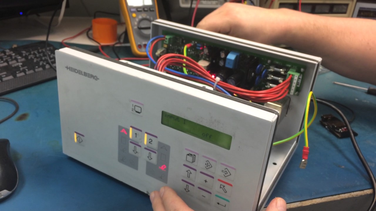 Heidelberg Control Module model ACC 2.4 bench test - YouTube