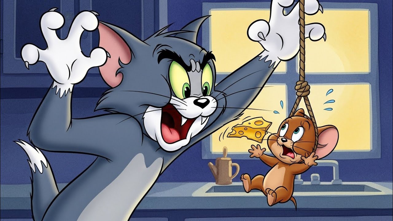 The Midnight Cheese Heist | Tom and Jerry Style Cartoon Full Episode ...