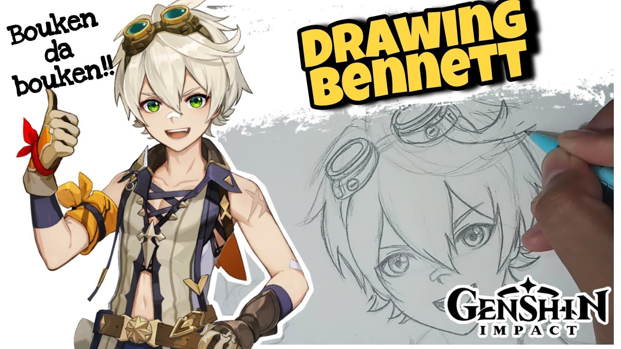 Drawing Bennett Genshin Impact | Bouken da Bouken!! - YouTube