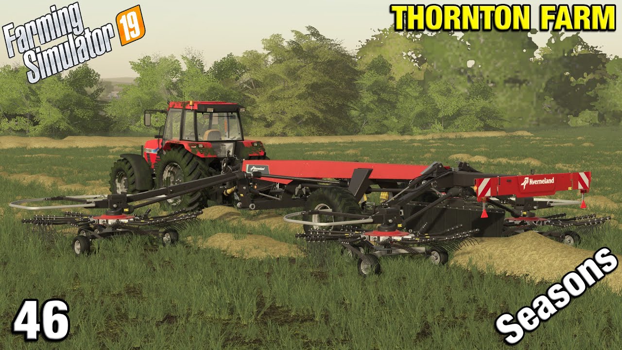 GETTING THE HAY IN BEFORE THE RAIN Thornton Farm Timelapse - FS19 Ep 46 ...
