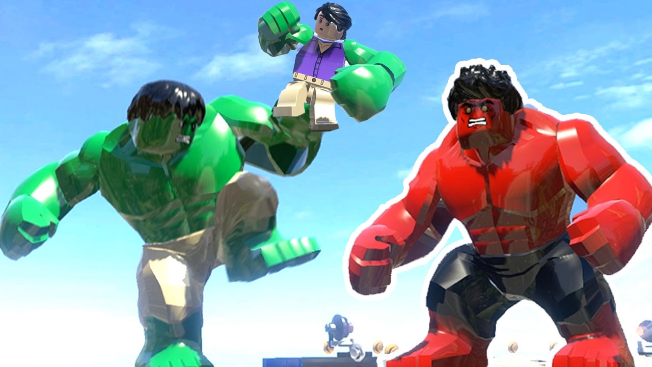 LEGO GREEN HULK (TRANSFORMATION) VS RED HULK (EPIC BATTLE) - LEGO ...