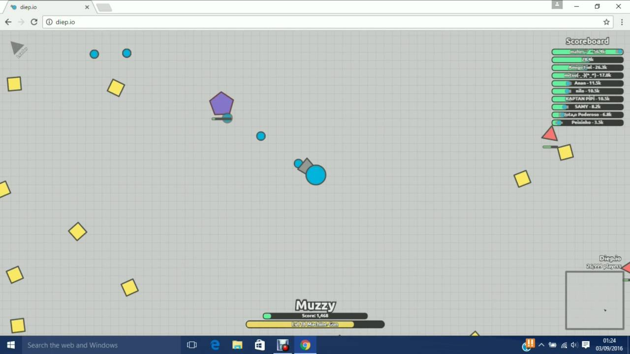 DIEP.IO GAMEPLAY - YouTube