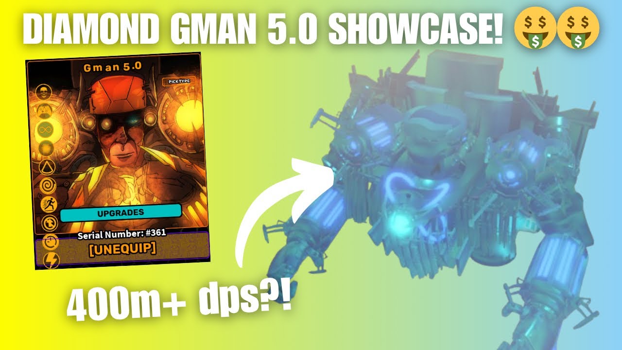 DIAMOND GMAN 5.0 SHOWCASE | skibi defense - YouTube