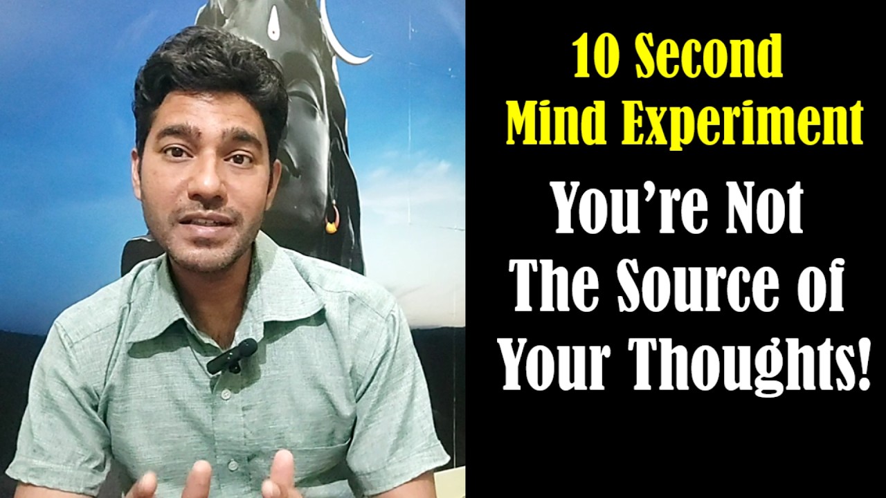 You’re Not the Source of Your Thoughts | Neuroscience Proves It! - YouTube