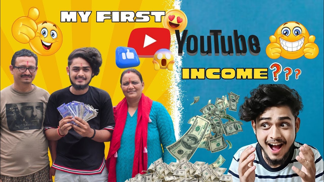 First You-Tube Income ? 💸😱 Family Reaction On My First Payment🤑🤑 - YouTube
