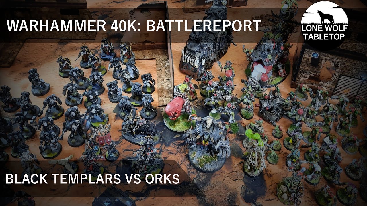 BLACK TEMPLARS vs ORKS - WH40K Battlereport #015 [GER/DE] - YouTube