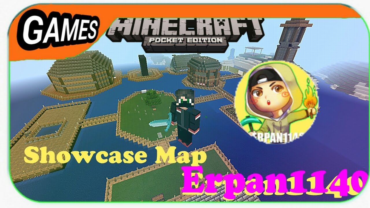 SHOWCASE MAP ERPAN1140 MCPE |Minecraft pe edition - YouTube