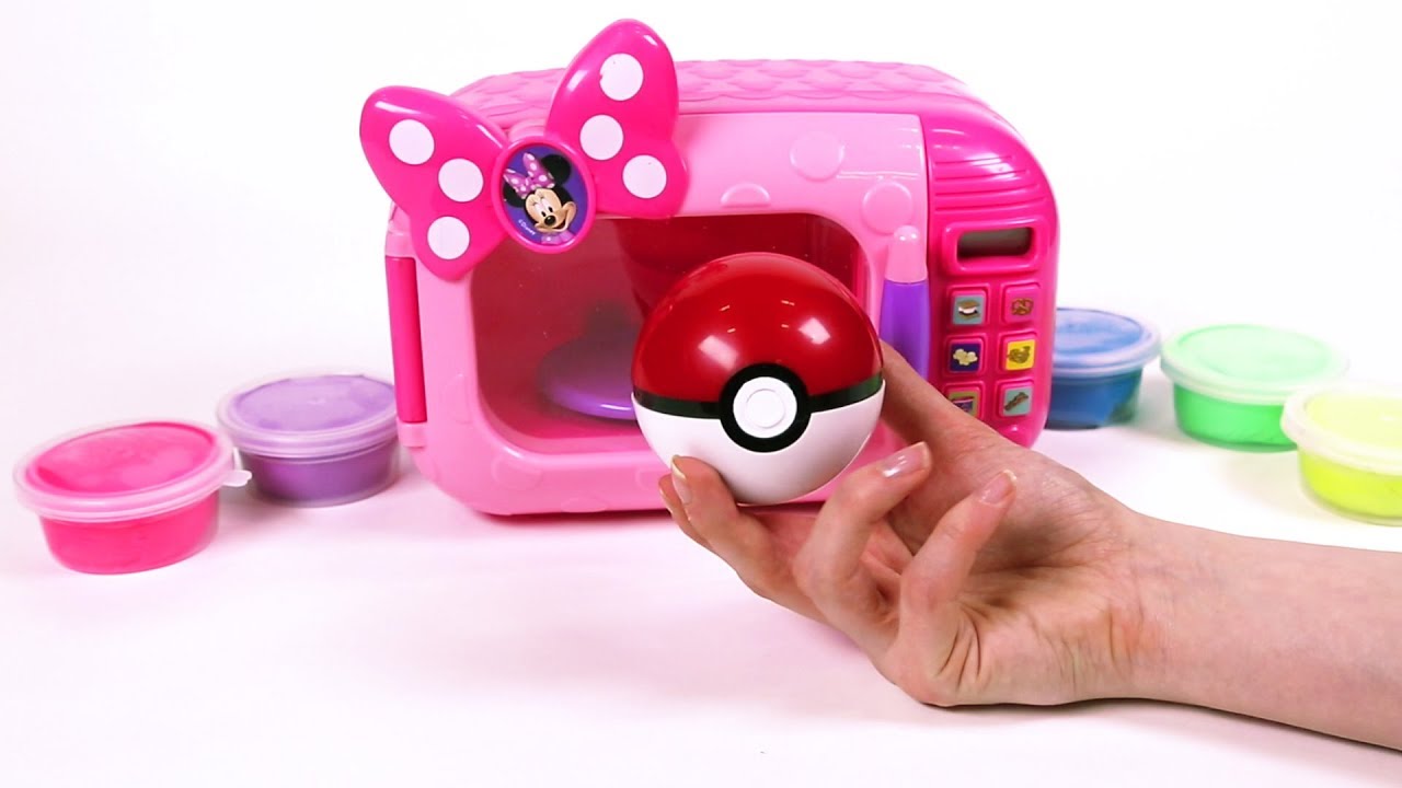 Learn Colors with Microwave Oven Toy DIY Kinetic Sand Pokemon Finger ...