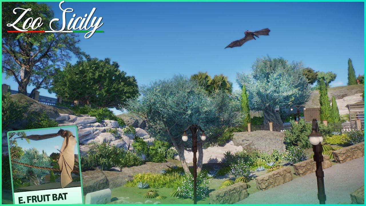 BAT Parking Lot Sanctuary - ZOO Sicily - Planet Zoo Sandbox 4 - YouTube
