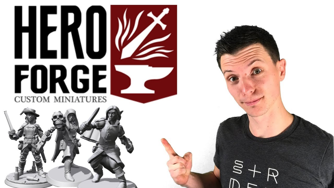 HEROFORGE GIVEAWAY! Custom miniatures for your tabletop..... - YouTube