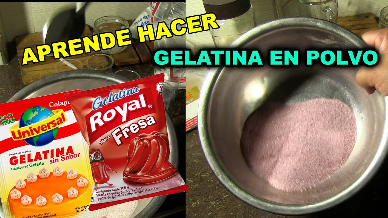 Aprende hacer GELATINA EN POLVO - Tutorial - YouTube