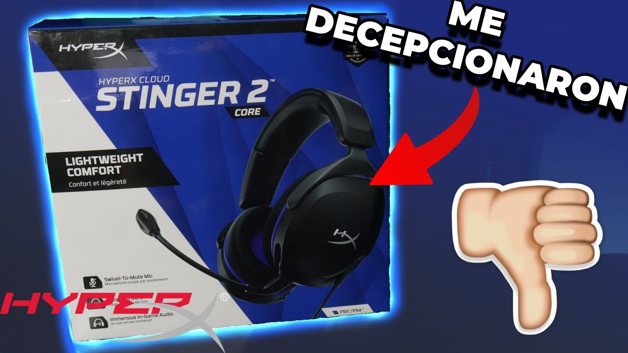 HyperX Cloud Stinger 2 Core | Muy Ligeros & Muy Comodos Pero, ¿Valen La Pena? - YouTube