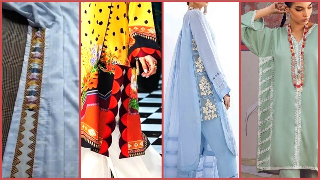 Trendy Side Chak designs for girls | Kurti daman chaak design | Chak ...