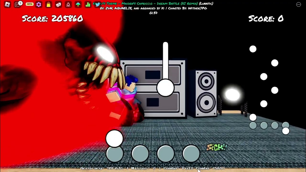 full combo dream battle (fnf roblox) - YouTube