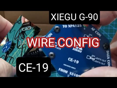 XIEGU CE19 - G90 - WIRE CONFIG - DATA MODES - YouTube