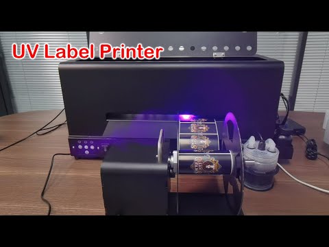 UV label printer - YouTube