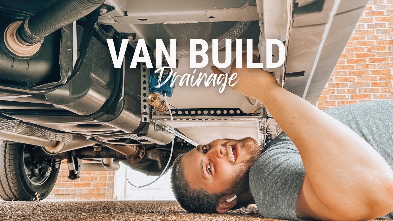 VAN BUILD DIARIES | WEEK 24, Van Drainage & Grey Tank Plumbing System ...