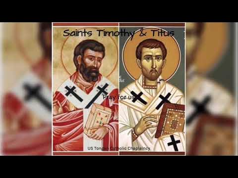 Saint of the Day for January 26. SAINTS TIMOTHY AND TITUS. - YouTube