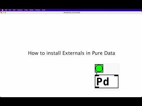How to install Externals in Pure Data - YouTube