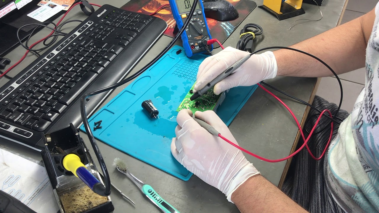 Fonte Xbox 360, CAPACITOR EXPLODIU! QUE MELECA! (Sintoma e Defeito S03 ...