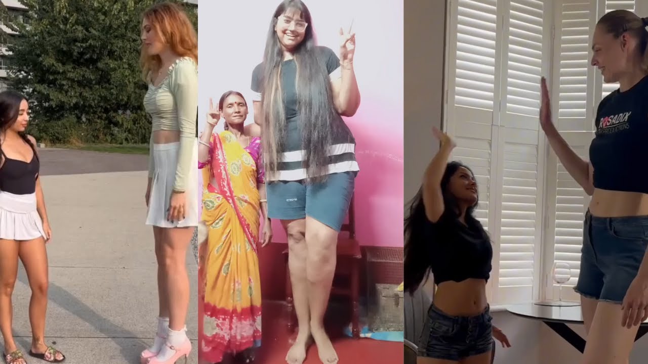 Tall Women 53 Tall Women And Short Women Height Comparison YouTube