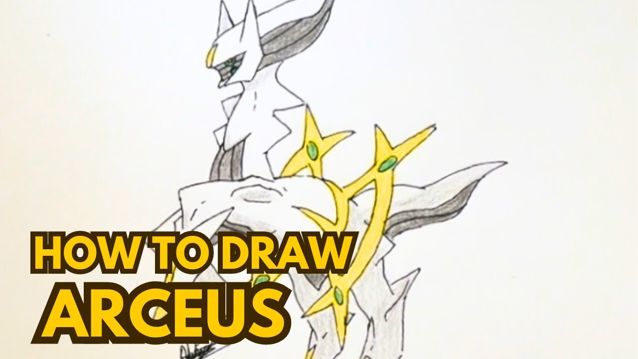 How to draw Arceus from Pokémon - YouTube