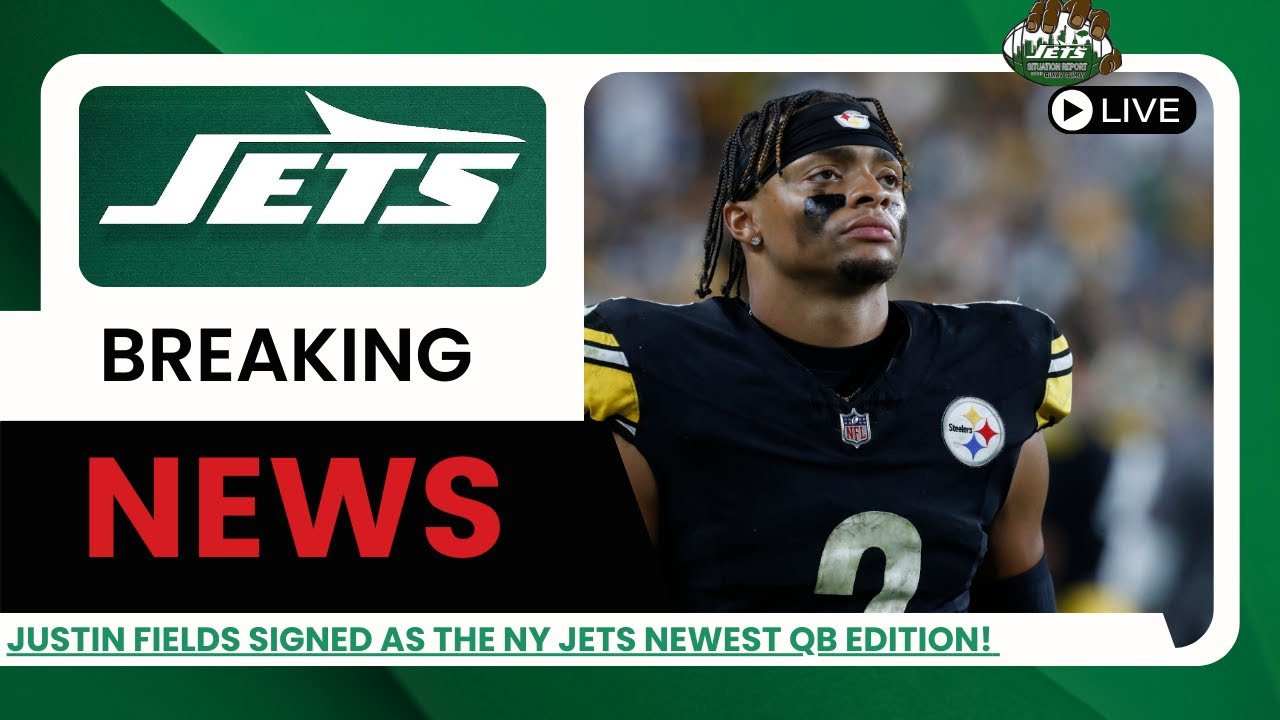 Breaking News!!! Jets sign Justin Fields! Is he the guy? - YouTube