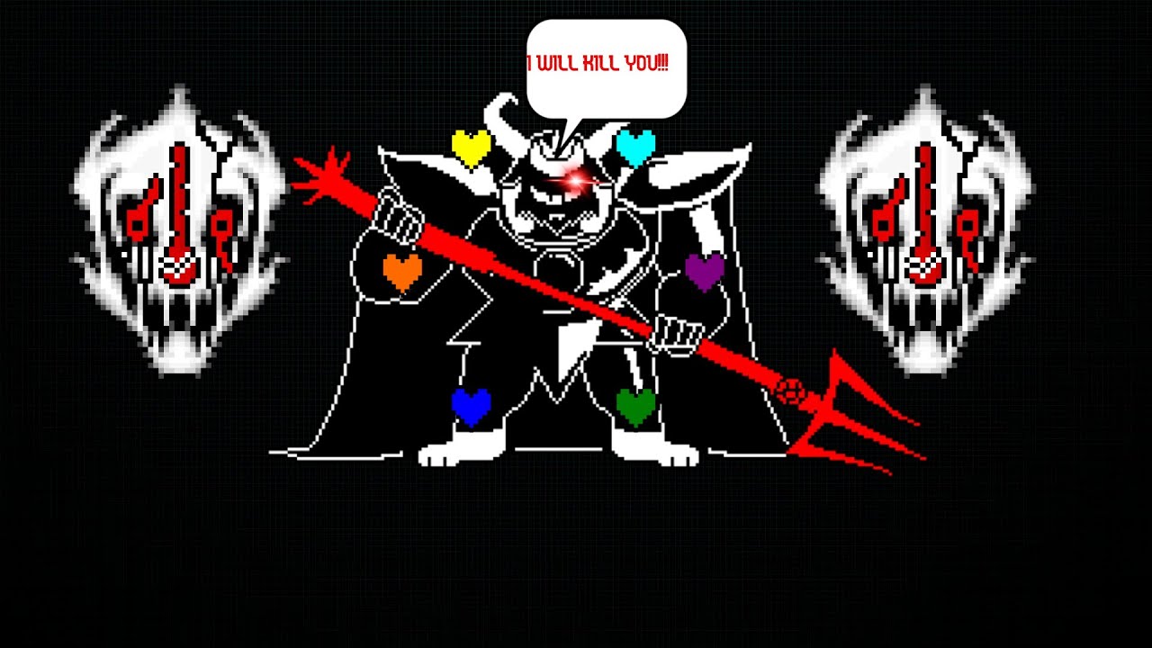 Asgore true genocide (fan game) full game ( this was truly a hard ...