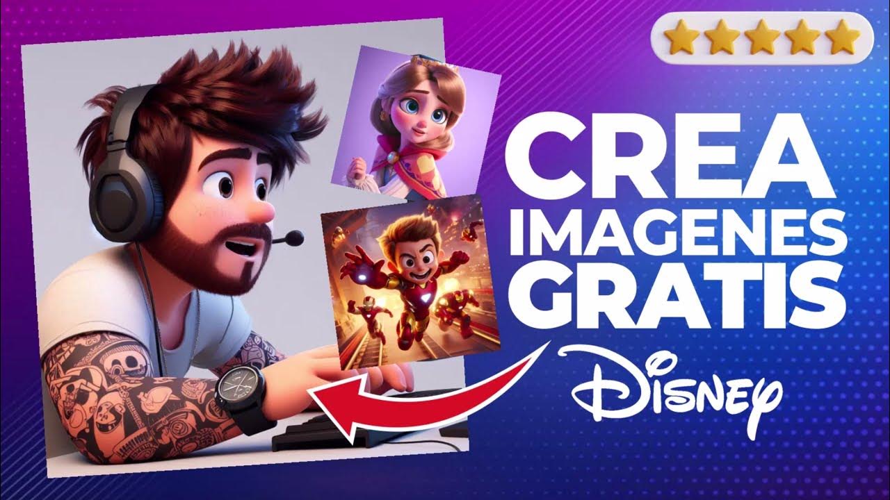 Como crear imagenes estilo disney pixar gratis - YouTube