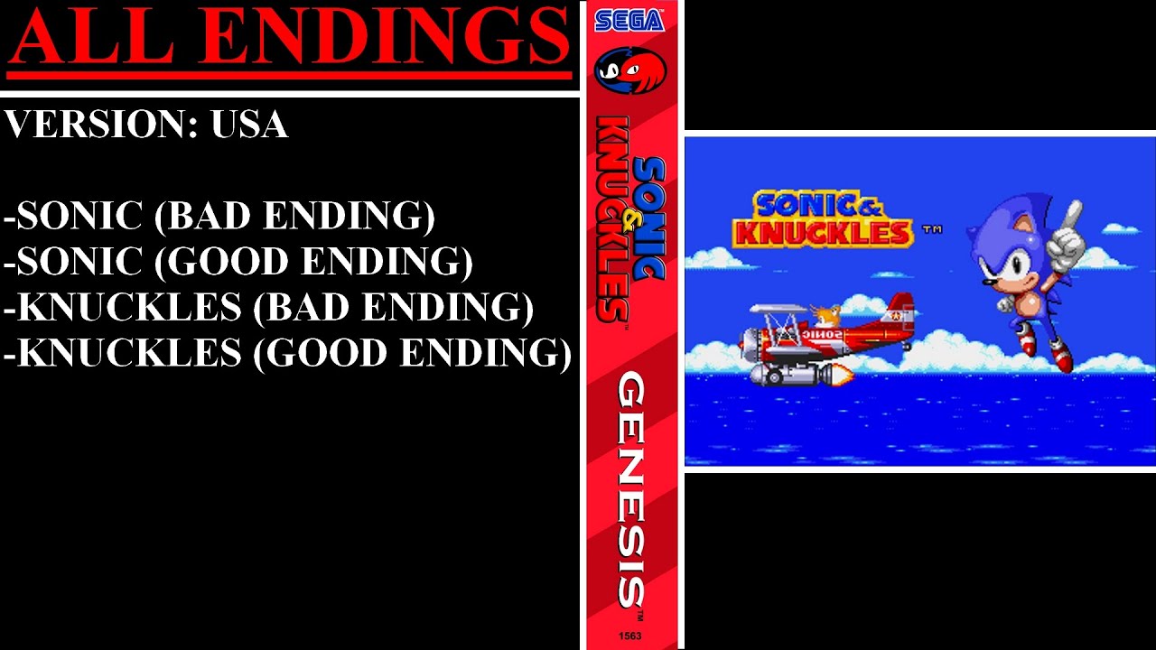 Sonic & Knuckles [USA] (Sega Genesis) - (All Endings) - YouTube