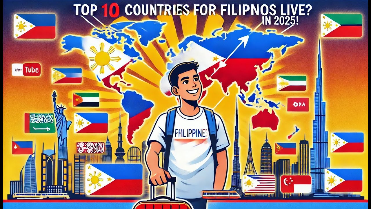 Top 10 Asian Countries with the Most Filipinos in 2025 - YouTube