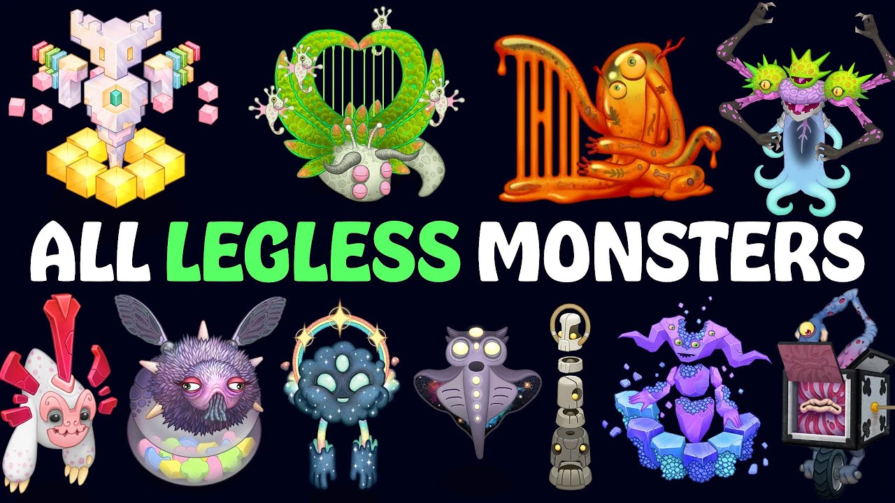 All Legless Monsters in MSM | My Singing Monsters - YouTube