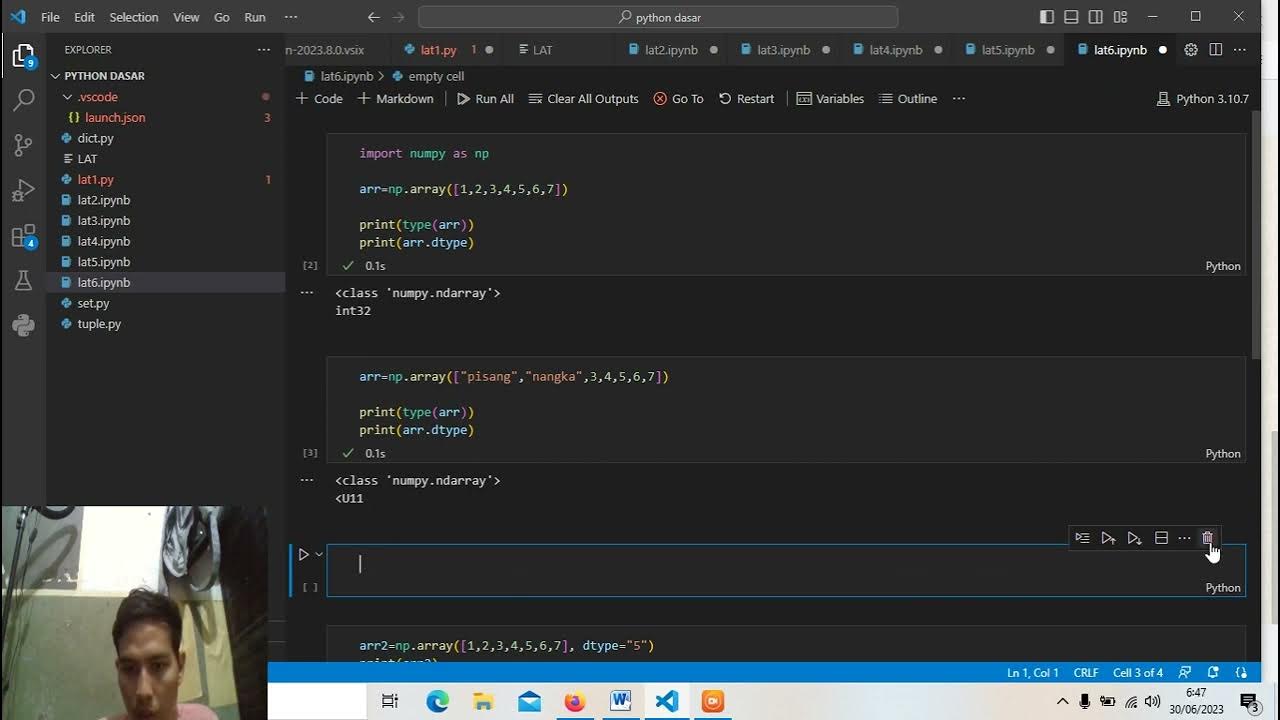 TUGAS PRAKTIKUM METODE NUMERIK 6 (tipe data) - YouTube