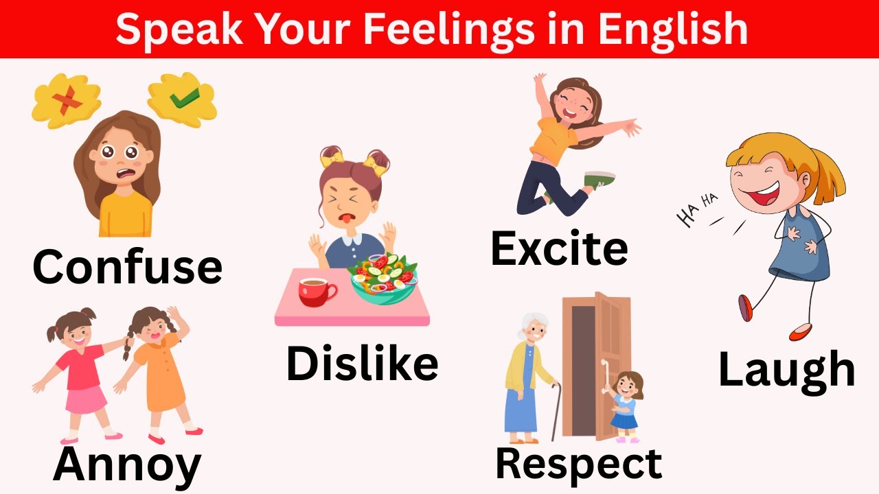Feeling & Emotion Verbs for Daily Use | English Speaking Practice ...