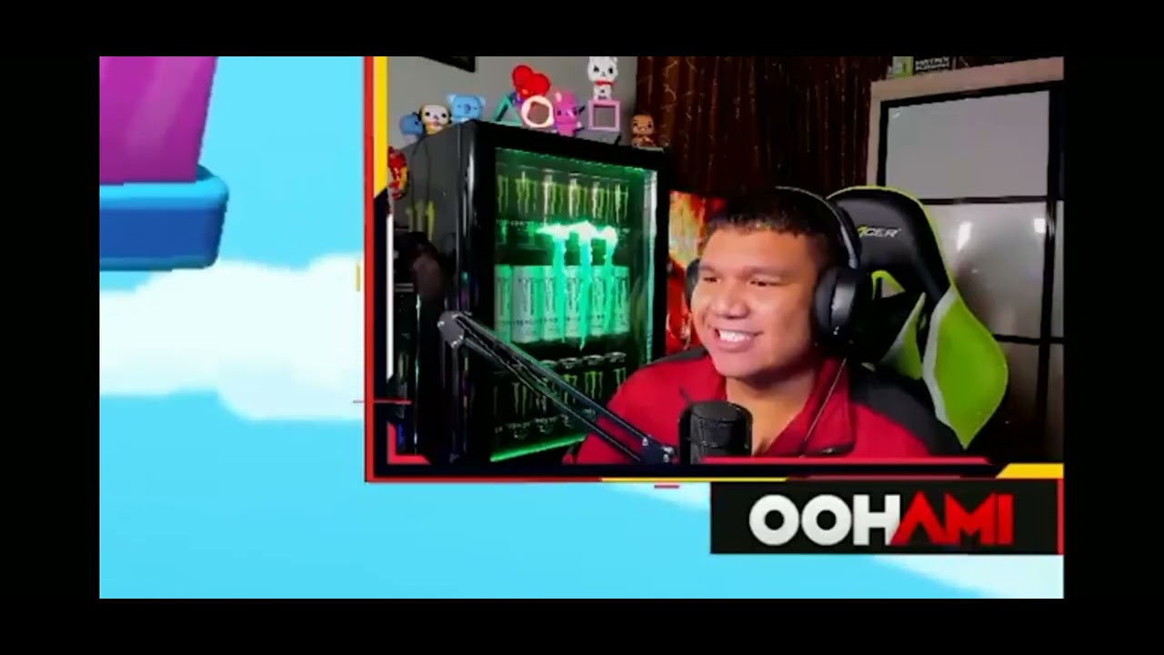 react oohami live stumble guys - YouTube