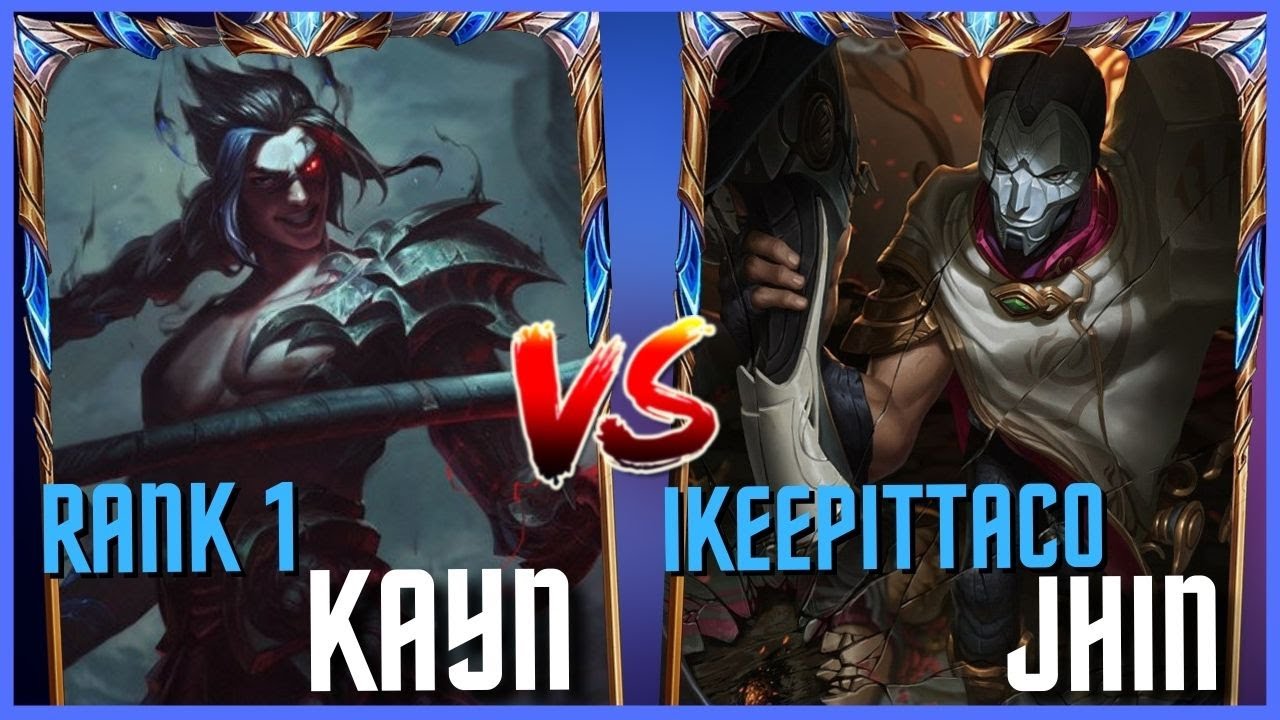 RANK 1 KAYN FACES OFF against IKeepItTaco's Jhin and this happened ...