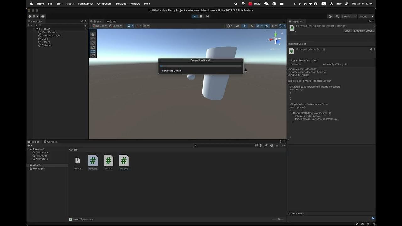 Unity HelloWorld - YouTube