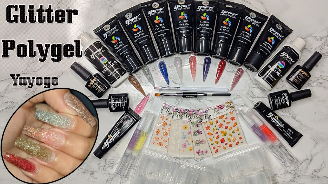 Gitter Polygel Kit - Yayoge - Dual form + Tips -Watch Me Do My Own ...