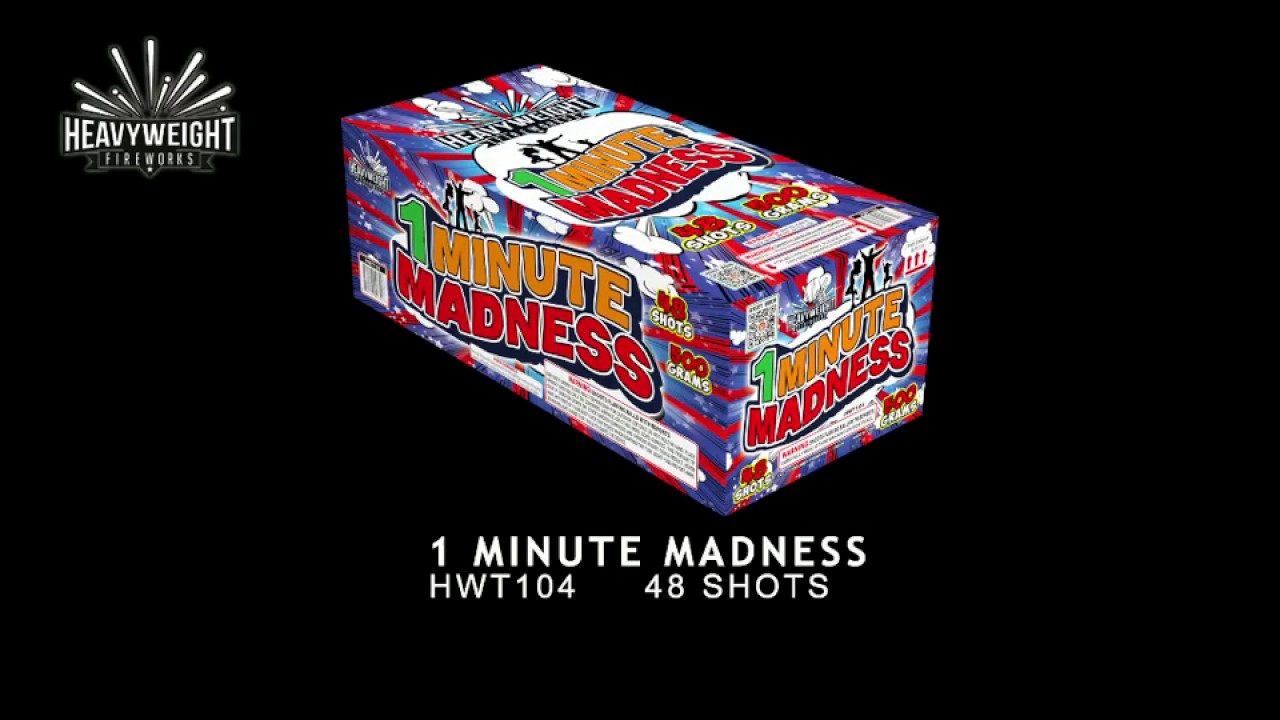 1 Minute Madness HWT104 by Heavyweight Fireworks - YouTube