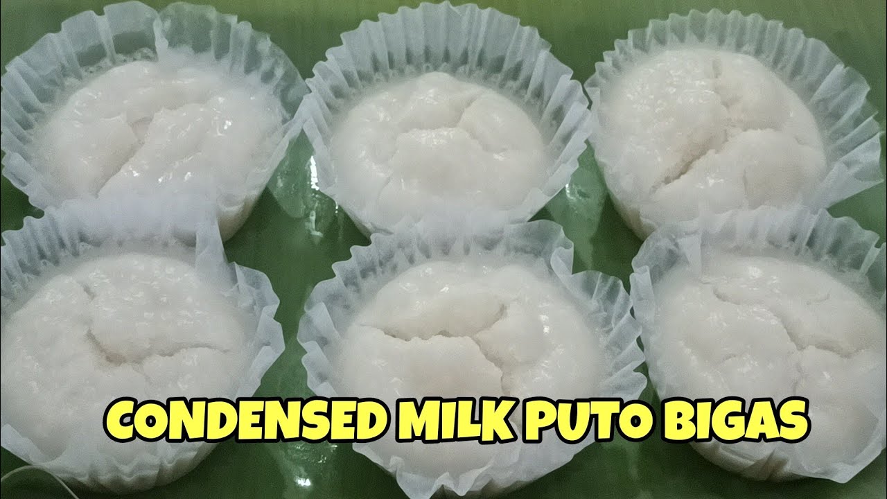 Condensed Milk Puto Bigas - YouTube