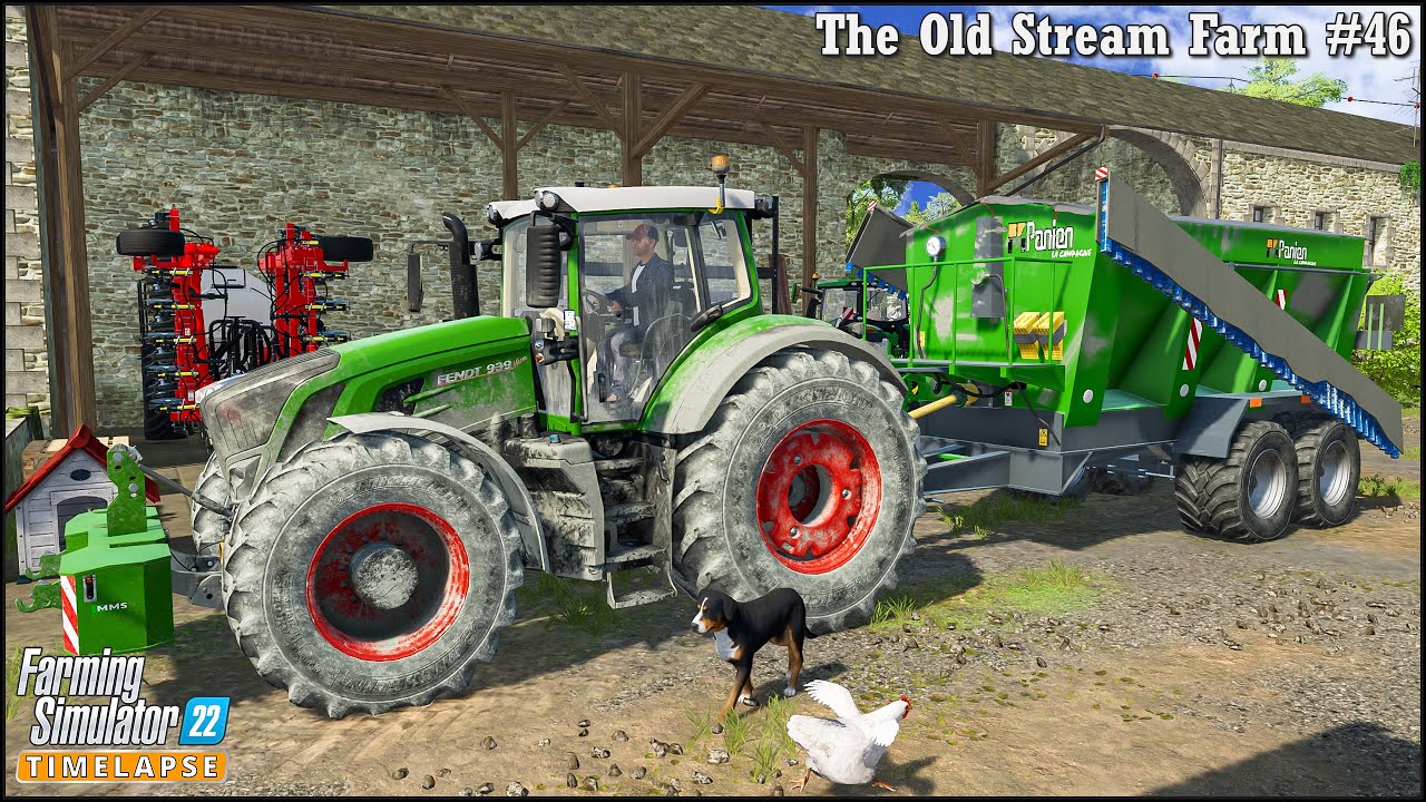 #FarmingSimulator22🔹Animal Care. Spreading Digestate & Lime ...