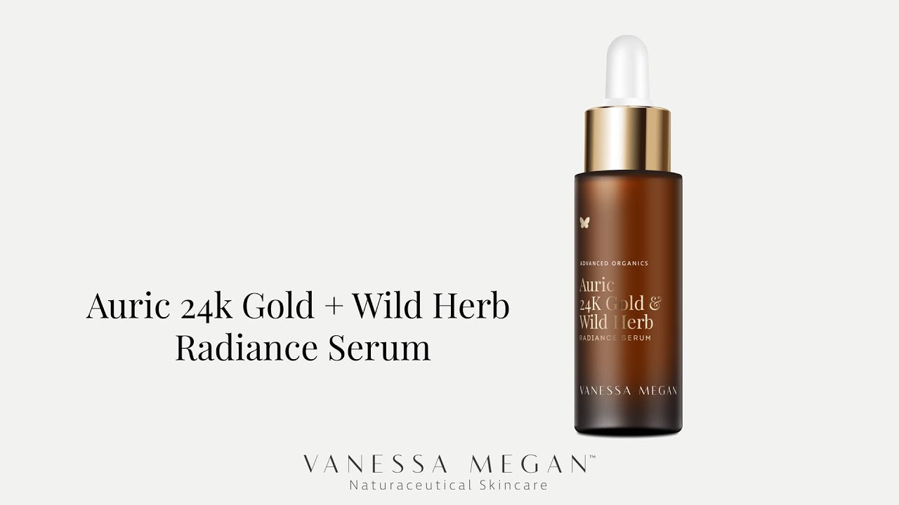 AURIC 24K GOLD & WILD HERB RADIANCE SERUM - YouTube