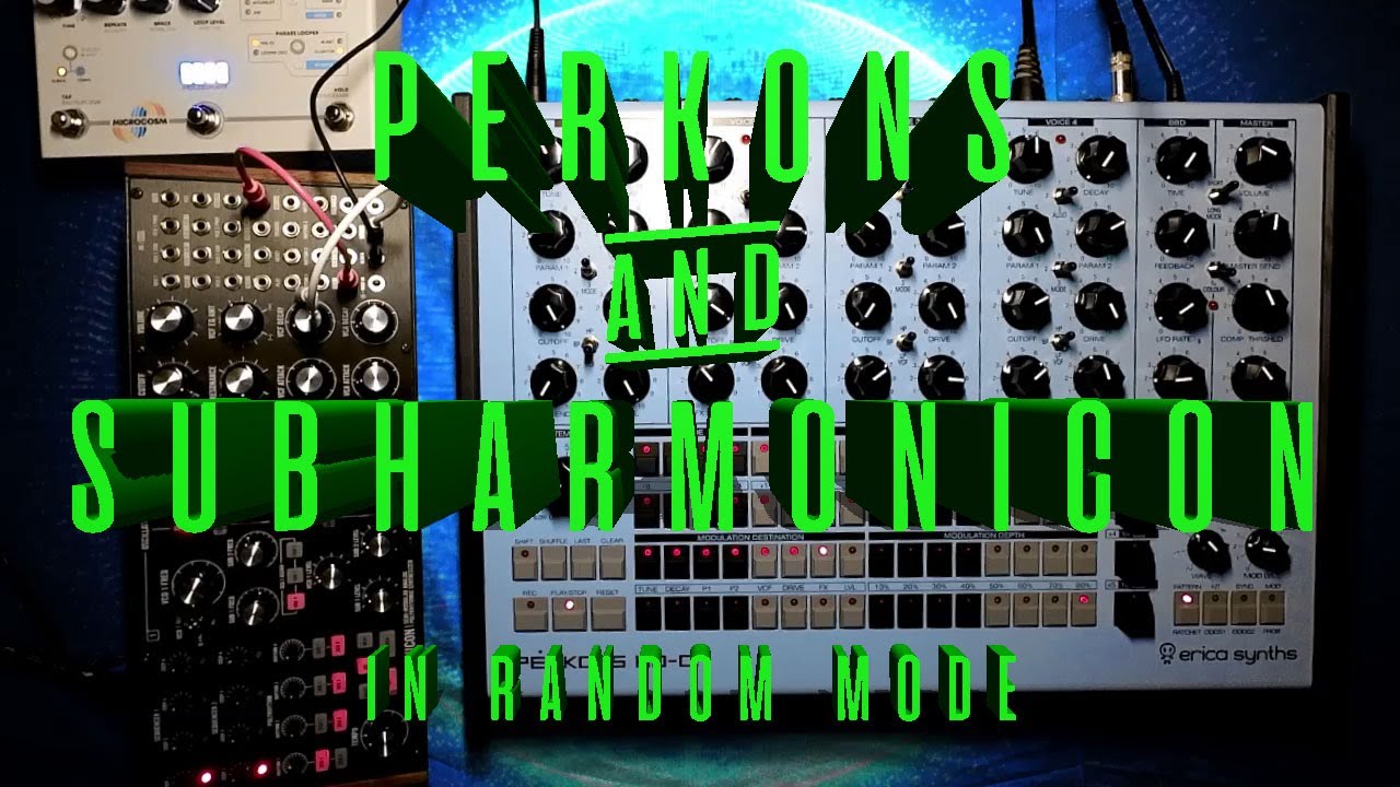 Perkons HD-01 and Subharmonicon in a random mode - YouTube